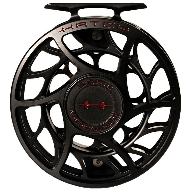Hatch Custom Black Widow Iconic Large Arbor Fly Reel 7 Plus — TCO Fly Shop