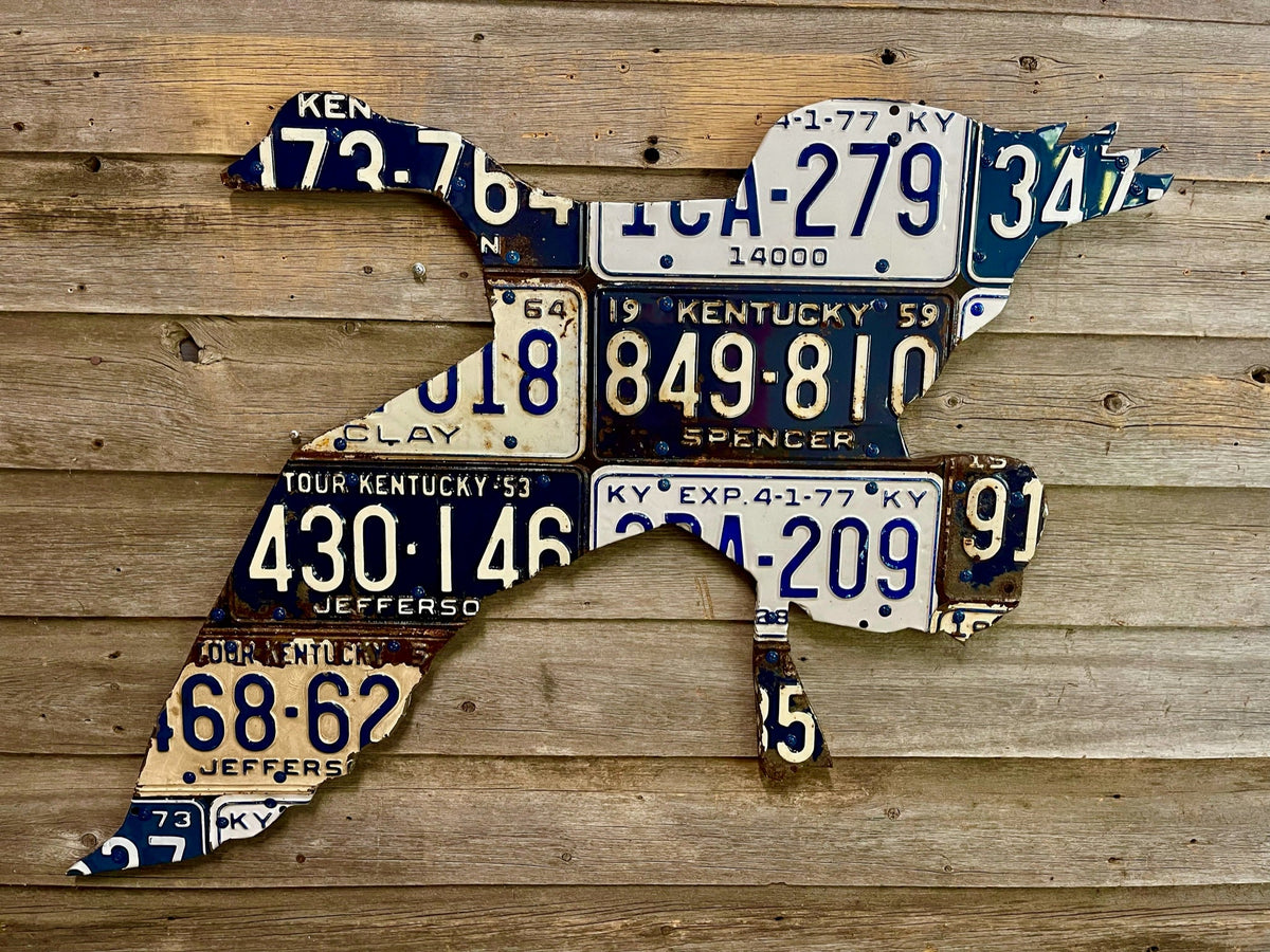 Kentucky Goose Antique License Plate Art — TCO Fly Shop