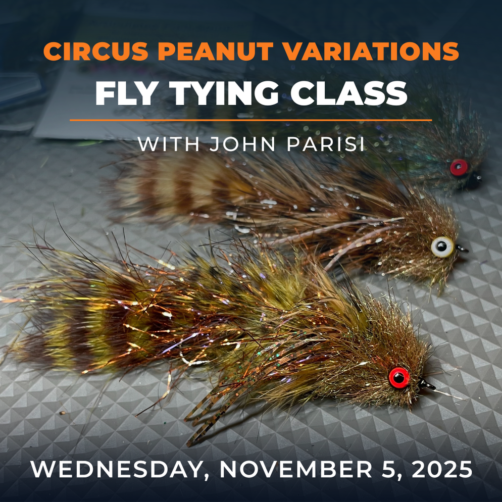 TCO Fly Tying Class: Circus Peanut Variations with John Parisi — TCO Fly Shop
