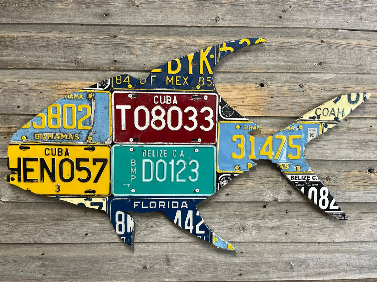 Caribbean Grand Slam Permit License Plate Art — TCO Fly Shop