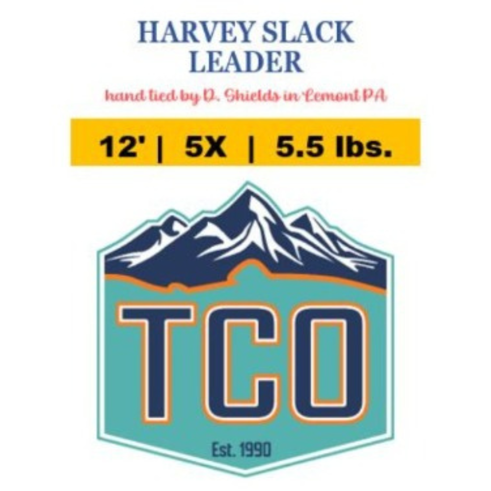 TCO Hand Tied Harvey Slack Leader 12' 5X — TCO Fly Shop