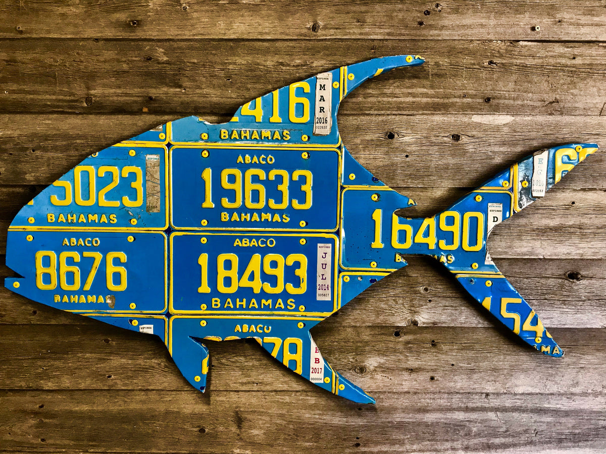 Bahamas Permit License Plate Art — TCO Fly Shop