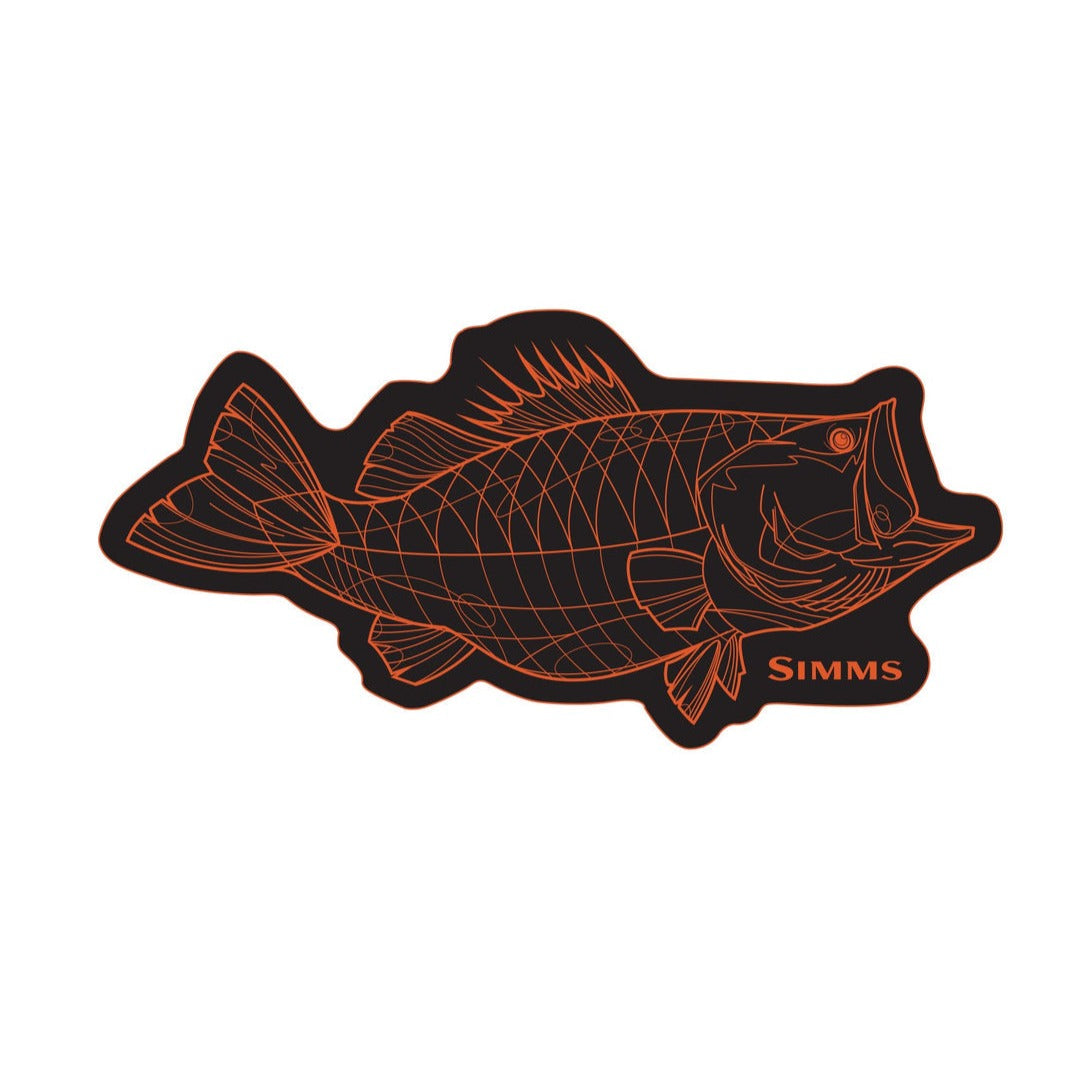 Simms Bass Line Sticker — TCO Fly Shop