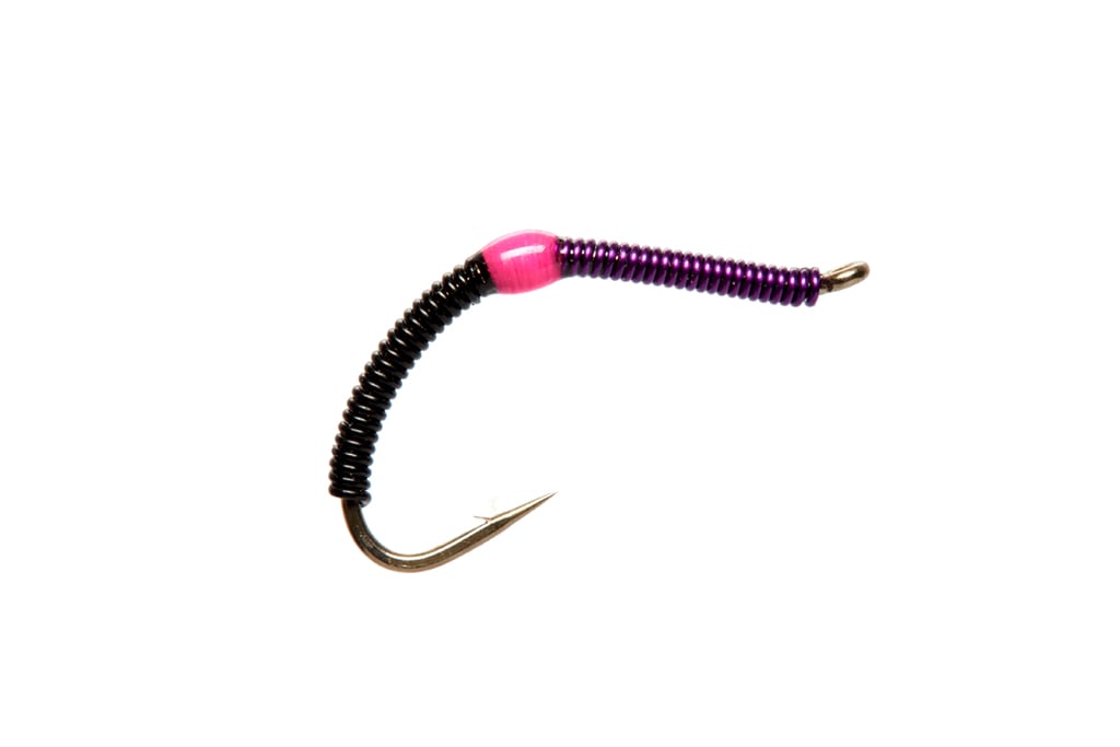 Wire Worm Black & Purple — TCO Fly Shop