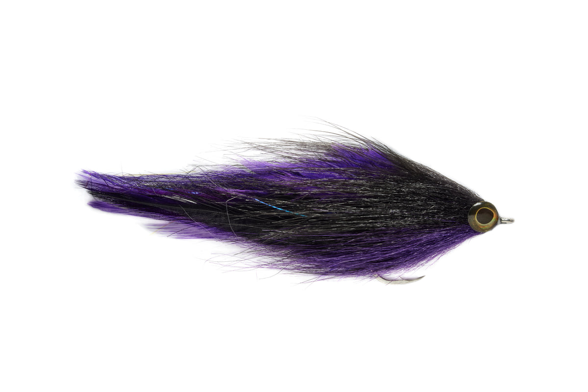 Two Tone Brushy Black & Purple — TCO Fly Shop