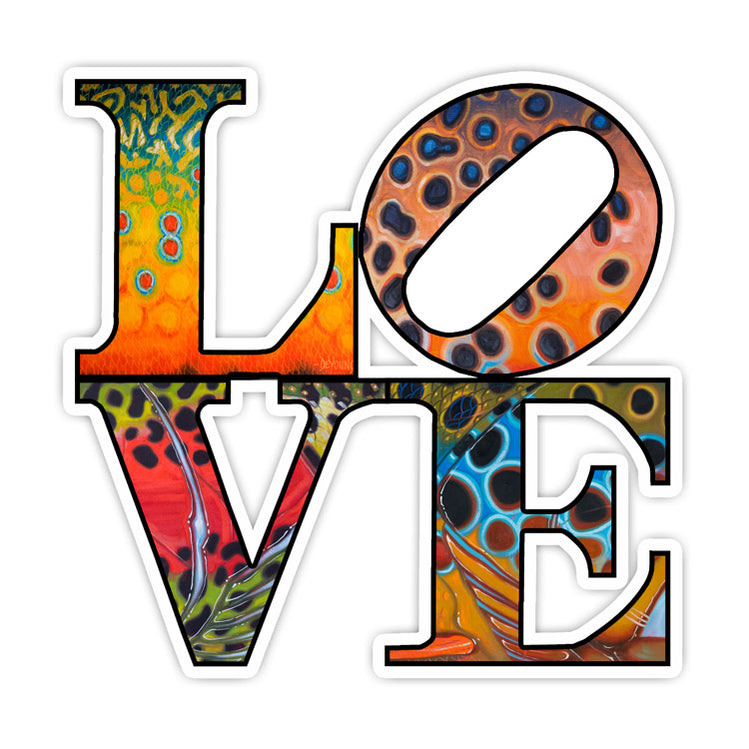TCO Sticker - LOVE Trout — TCO Fly Shop